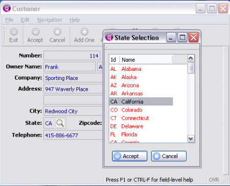 Stores demo example - Genero software development platform low-code no-code