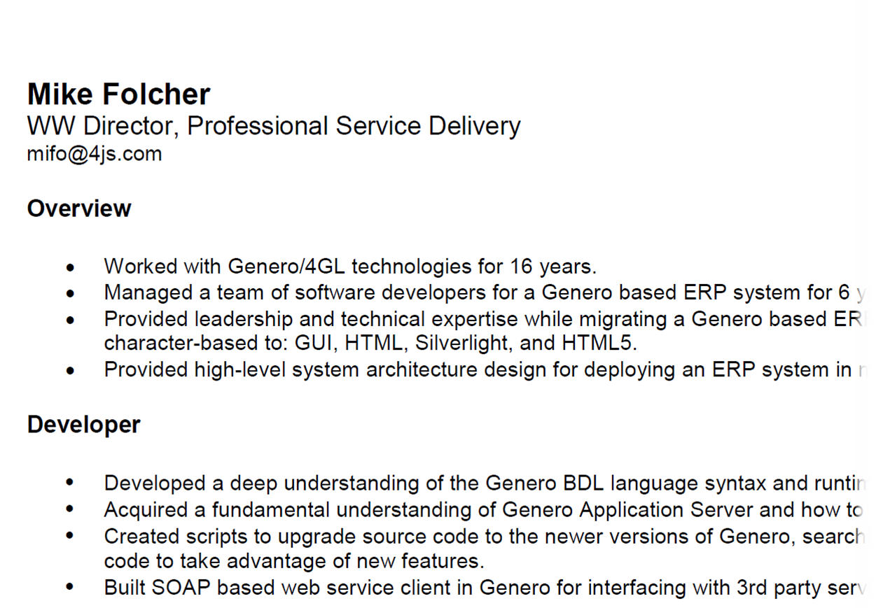 The Case for Professional Services - Genero software development platform low-code no-code