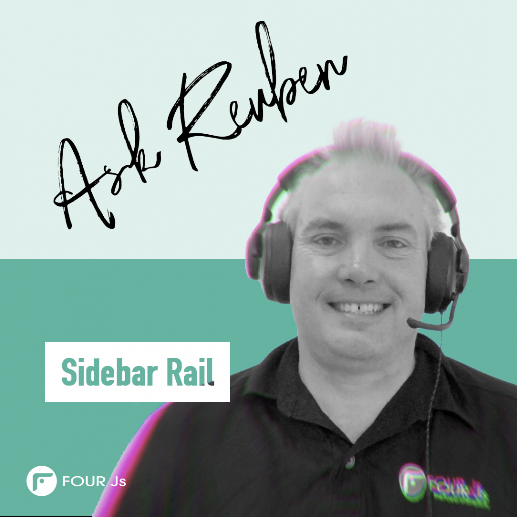 299 - Sidebar Rail - Genero software development platform low-code no-code